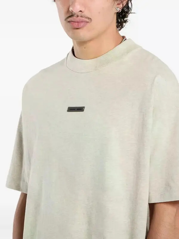 Fear Of God Logo-plaque Short-sleeve T-shirt - Neutrals