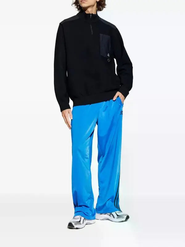 Moose Knuckles Half-zip Panelled Sweater