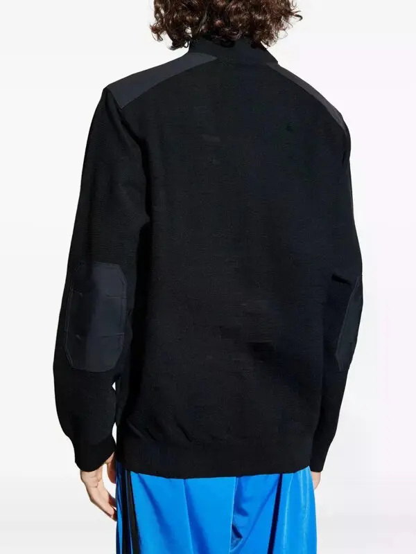 Moose Knuckles Half-zip Panelled Sweater