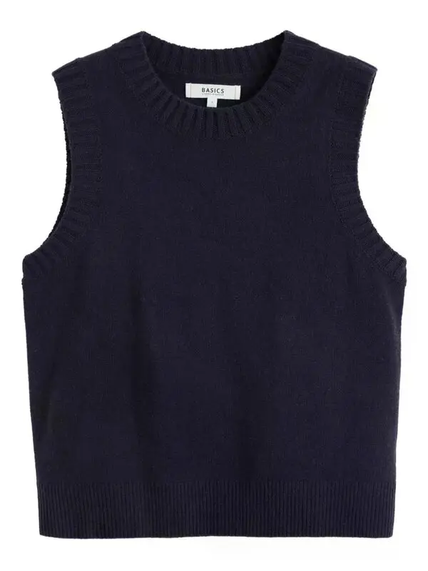 Chinti & Parker Round-neck Vest - Blue