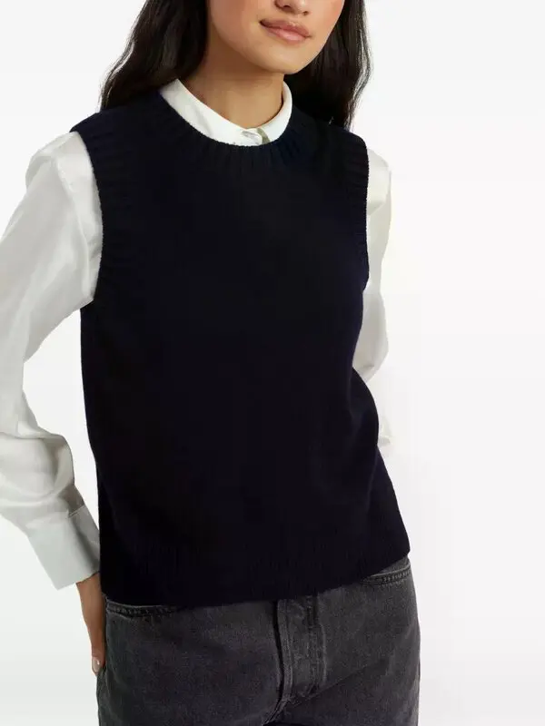 Chinti & Parker Round-neck Vest - Blue