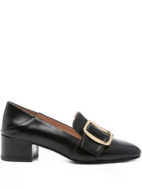 Bally 40mm Buckle-detail Block-heel Pumps