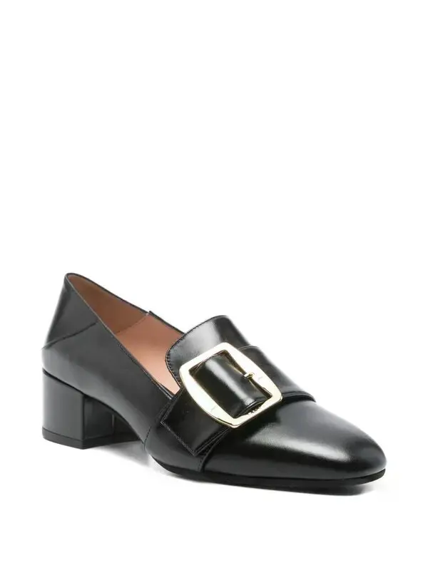 Bally 40mm Buckle-detail Block-heel Pumps