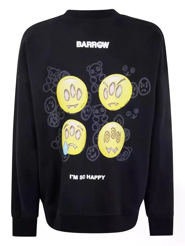 BARROW Emoticon-print Sweatshirt
