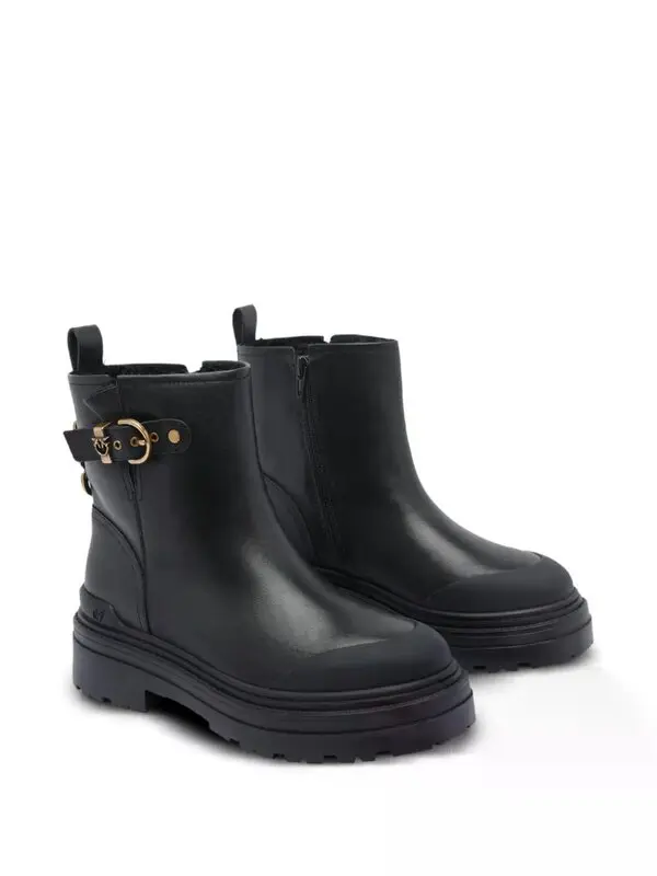 Pinko Buckle-detail Boots - Black