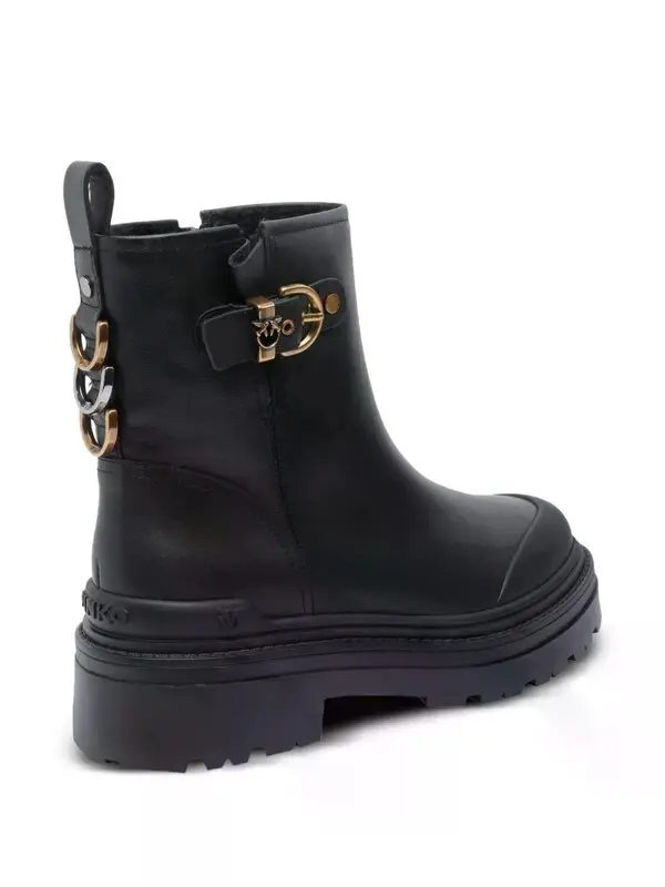Pinko Buckle-detail Boots - Black