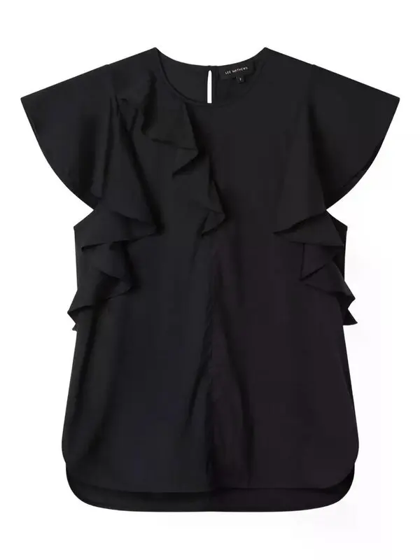 LEE MATHEWS Ella Ruffle-detail Blouse