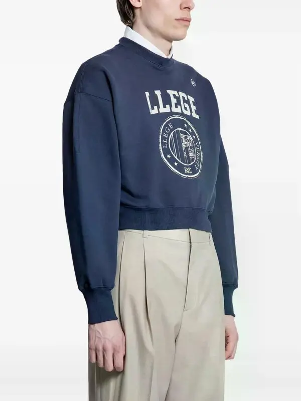 RECTO College-logo Cropped Sweatshirt