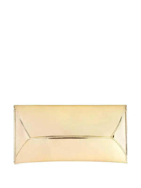 AQUAZZURA Metallic Envelope Clutch - Yellow