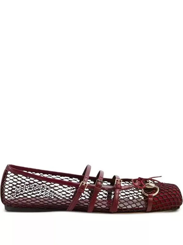 Gucci Mesh Panel Ballet Flats
