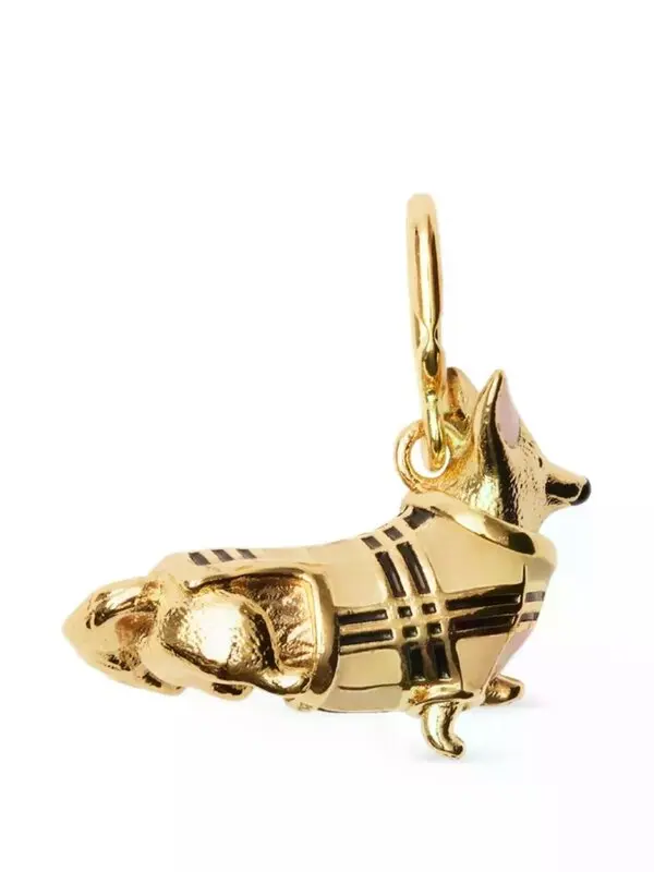 Burberry Checked Corgi Charm