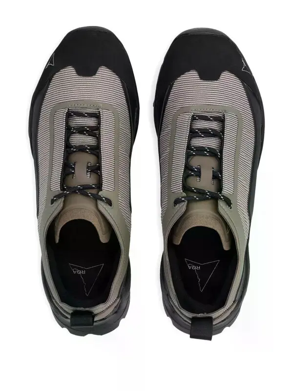 ROA Katharina Light Ribbed Sneakers - Black
