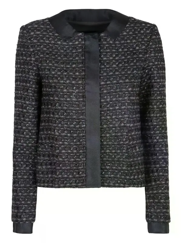 Emporio Armani Cuffed Tweed Jacket