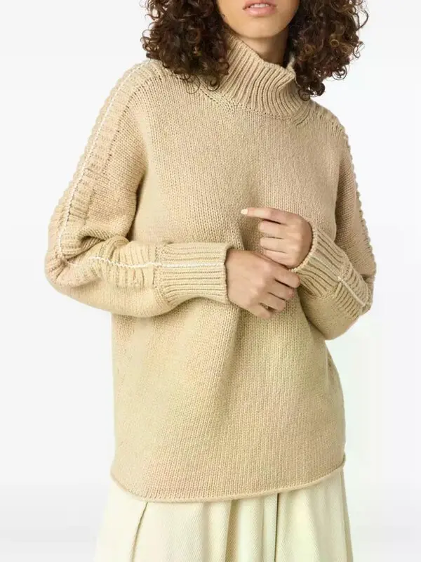 Malo Turtleneck Ribbed Sweater