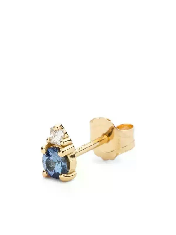 WE BY WHITEBIRD 18k Yellow Diamond And Sapphire Earring