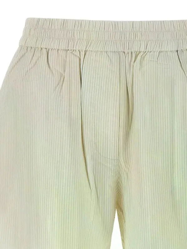 HERSKIND Striped Cotton Shorts - Neutrals