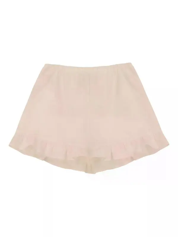 Sleeper Cha-cha Ruffled Shorts - Neutrals