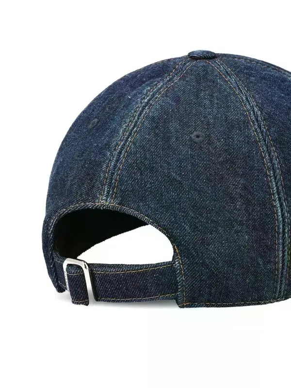 Givenchy Logo-embroidered Denim Cap - Blue