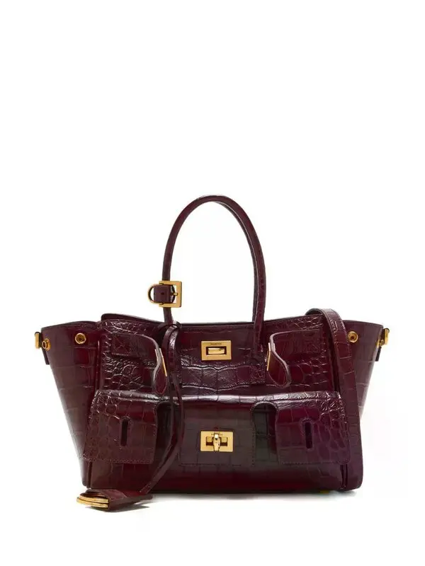 Balenciaga Mini Bel Air Embossed Handbag
