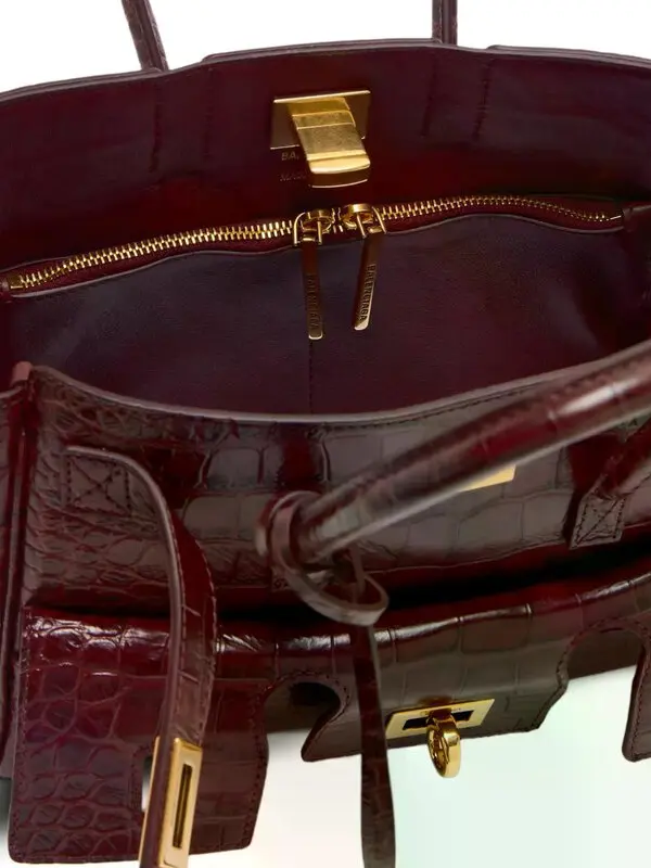 Balenciaga Mini Bel Air Embossed Handbag