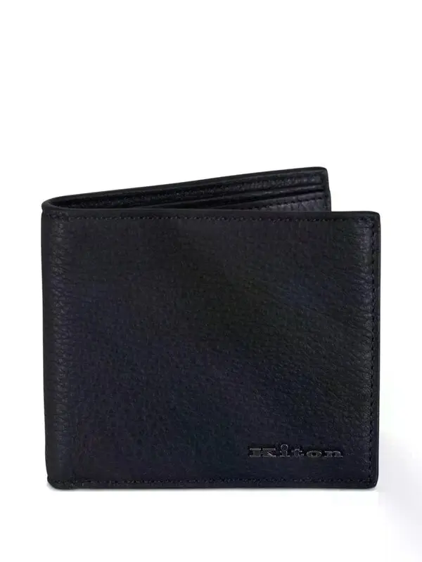Kiton Leather Wallet - Black