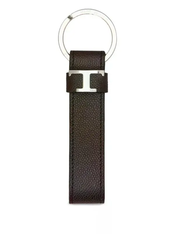 TOD'S Leather Keyring - Brown