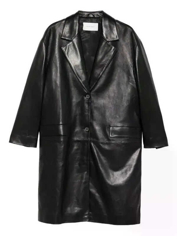 Magda Butrym Leather Button-fastening Coat