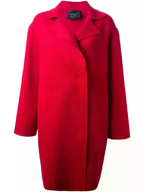 LANVIN Single-breasted Mohair And Wool Coat