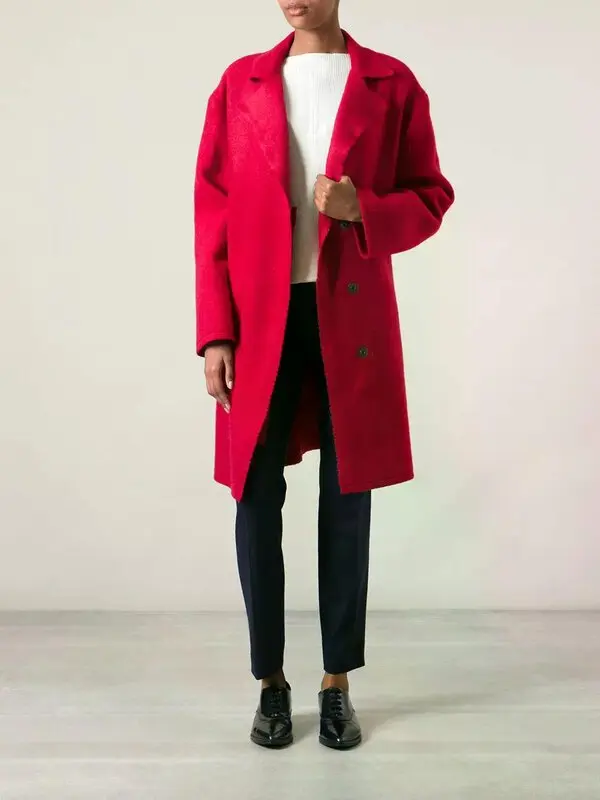 LANVIN Single-breasted Mohair And Wool Coat