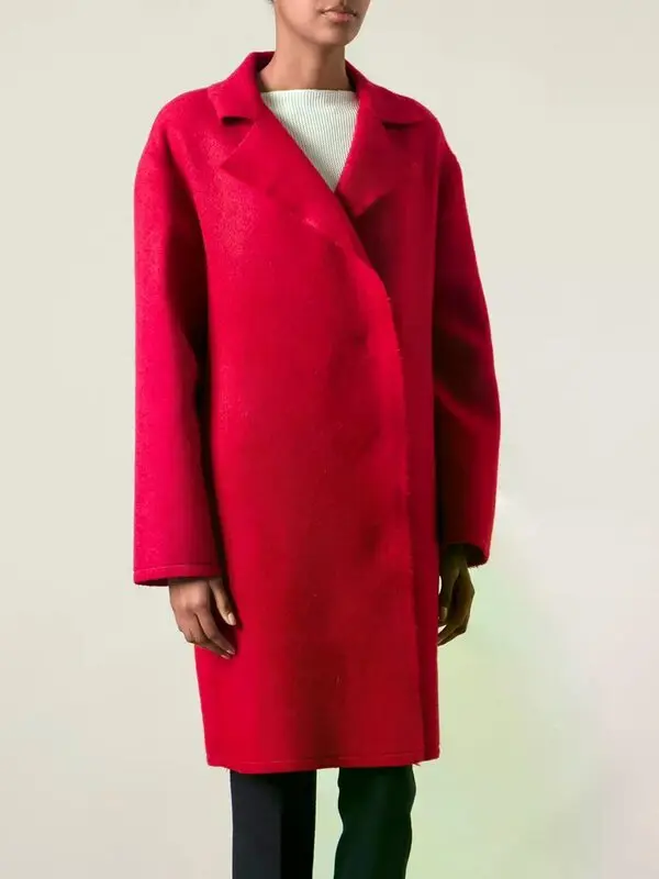 LANVIN Single-breasted Mohair And Wool Coat