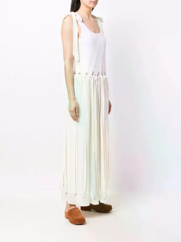 Chloé Drop-waist Knotted Crepe Maxi Dress