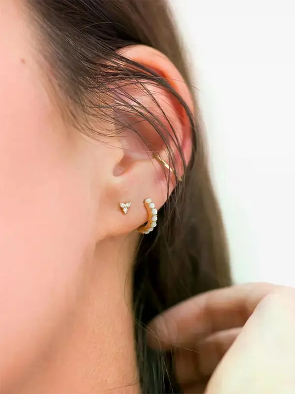 WE BY WHITEBIRD 18k Yellow Diamond Stud Earring