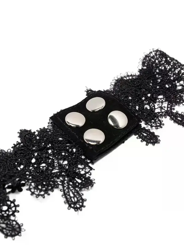 MANOKHI Lace-embellished Choker Necklace