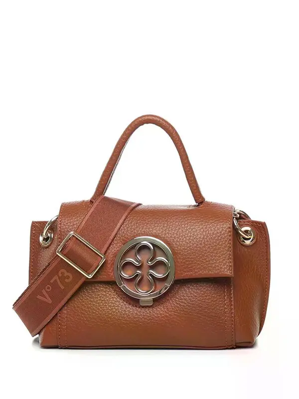 V°73 Flower-detail Tote Bag - Brown