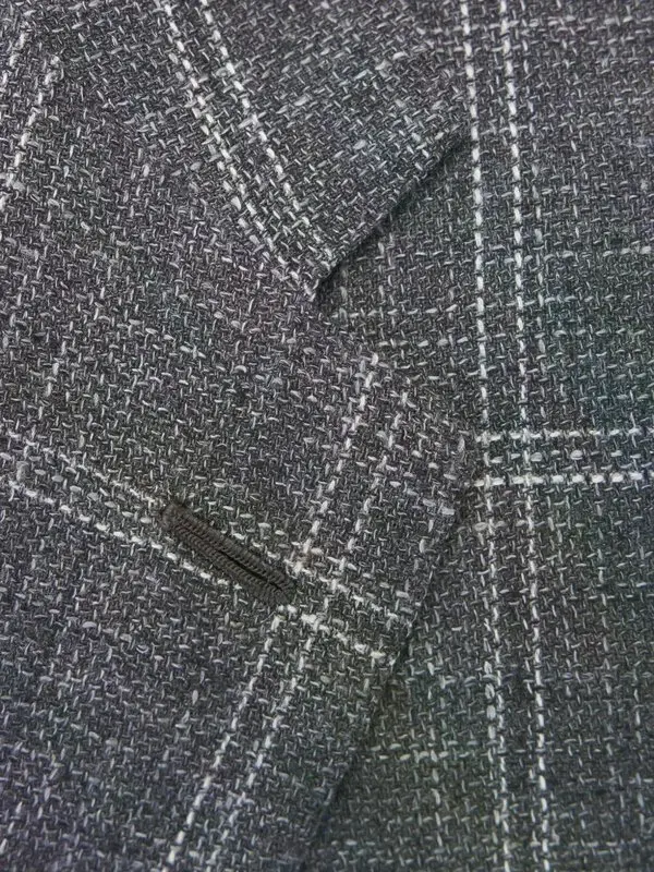 Kiton Checked Single-breasted Jacket