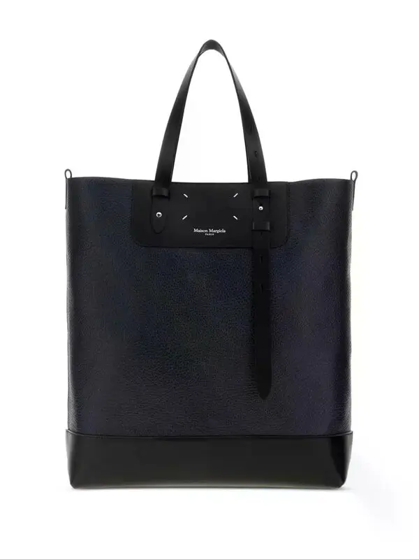 MAISON MARGIELA Leather Tote Bag - Blue