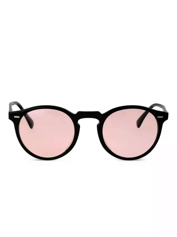 Oliver Spencer Round-frame Sunglasses - Black