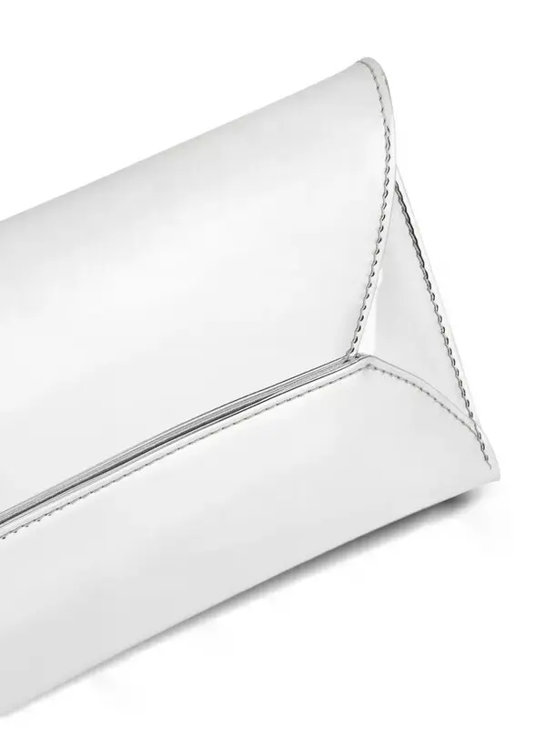 AQUAZZURA Metallic Leather Clutch