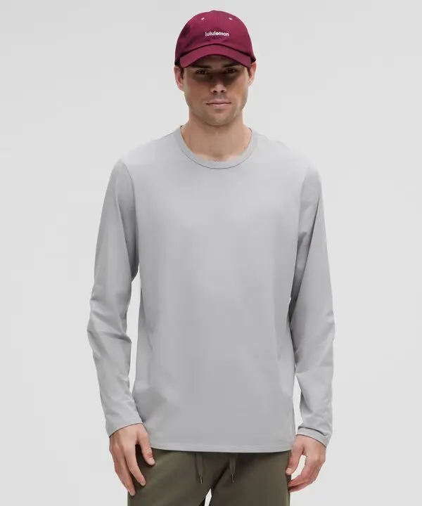 Lululemon Organic Cotton Classic-fit Long-sleeve Shirt - Silver Drop