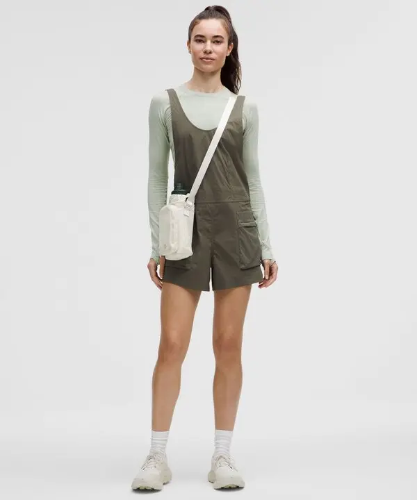 Lululemon Glyde Cargo Hiking Romper - Army Green