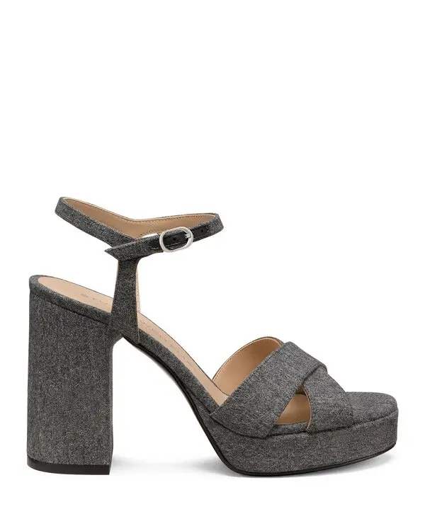 STUART WEITZMAN Dayna Platform Sandals - Slate