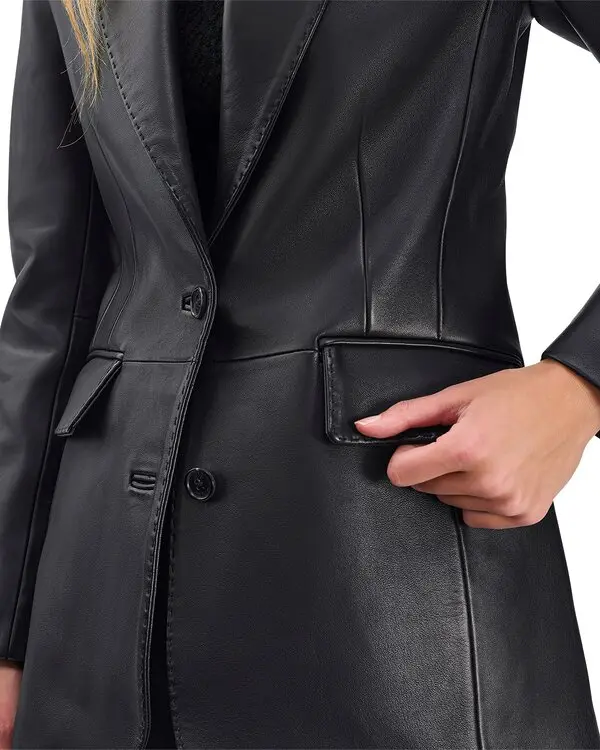 Rag & Bone Leather Blazer