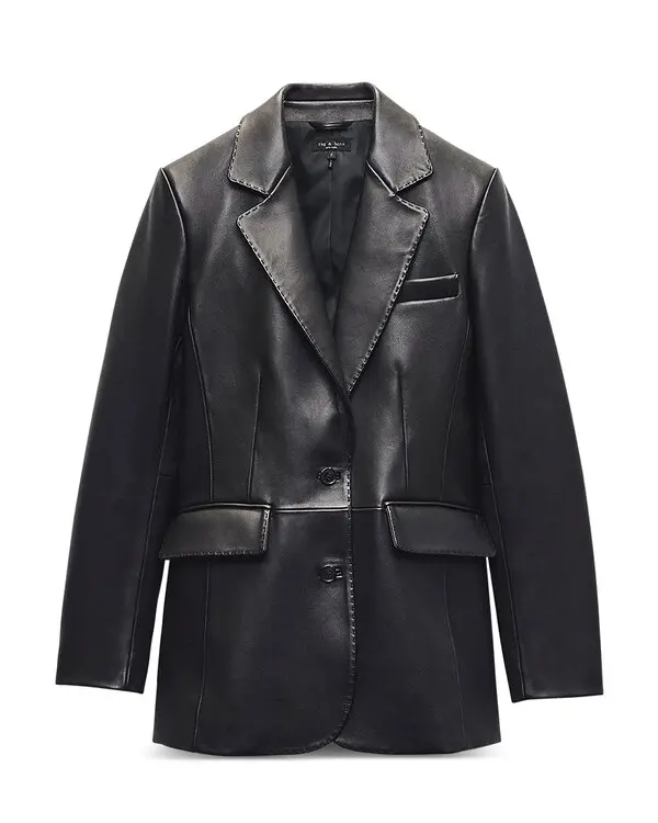 Rag & Bone Leather Blazer