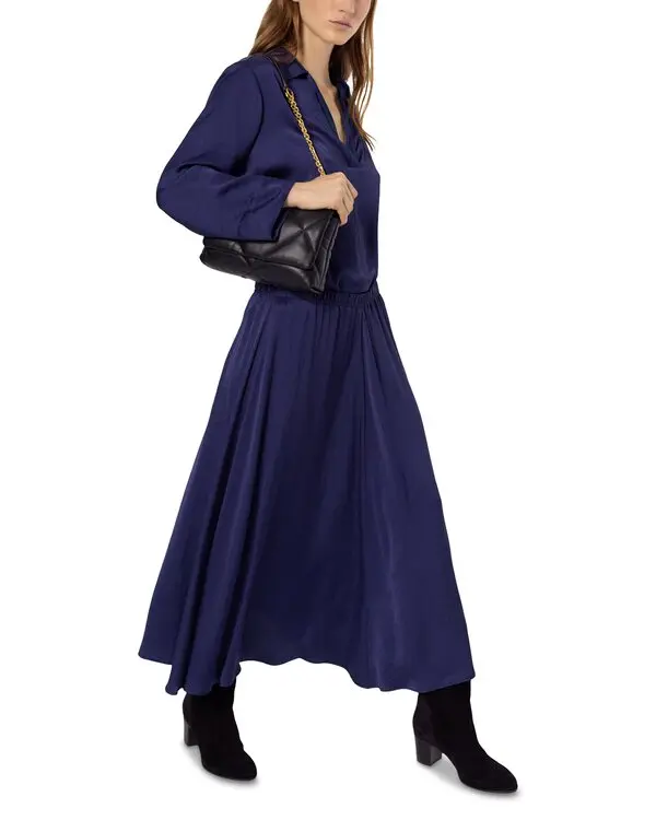Gerard Darel Bella Midi Skirt - Navy