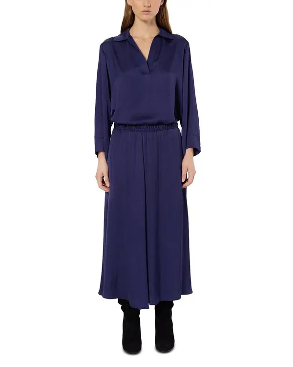 Gerard Darel Bella Midi Skirt - Navy