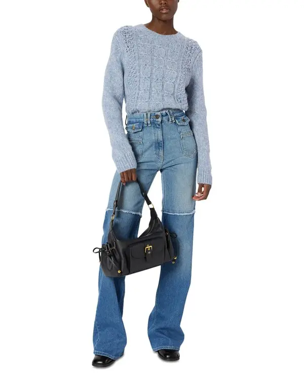 Gerard Darel Esperanza Textured Knit Sweater - Bluesky