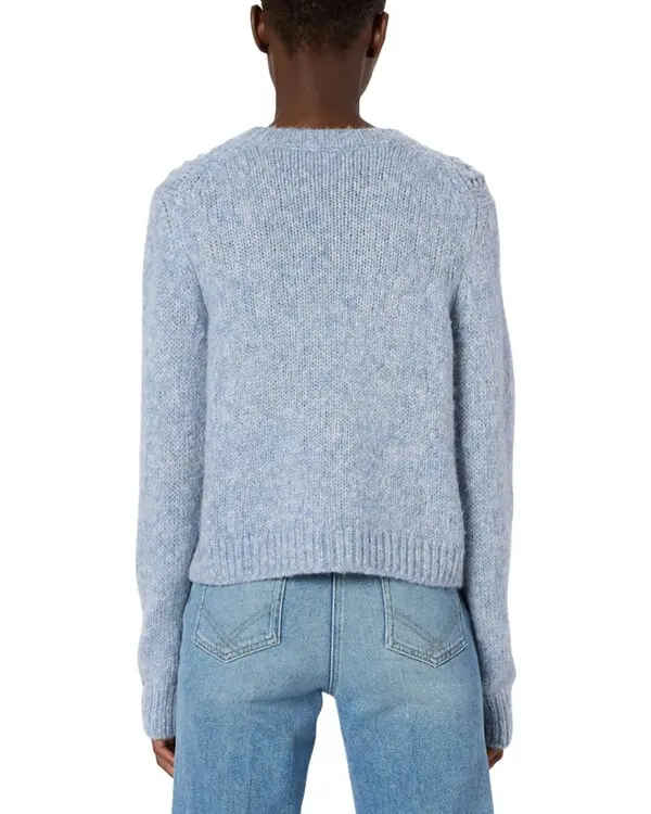 Gerard Darel Esperanza Textured Knit Sweater - Bluesky
