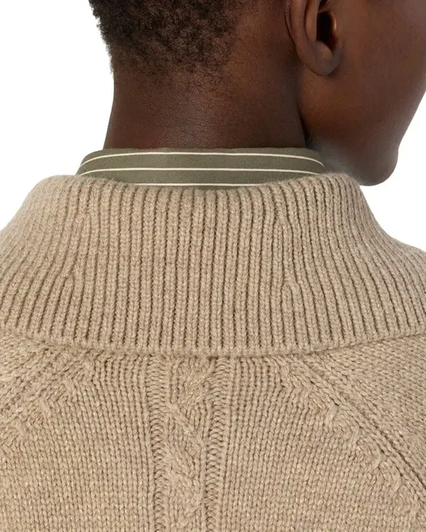 Gerard Darel Edena Zippered Neck Sweater
