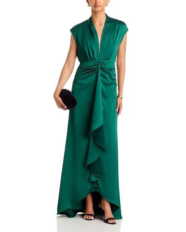 Ramy Brook Catrin Gown - Deep Emerald