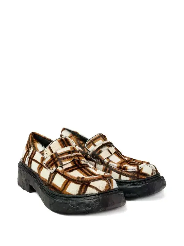Camper Vamonos Checked-pattern Loafers